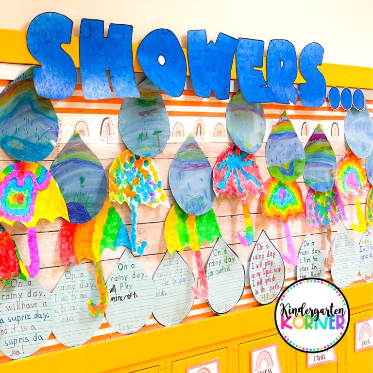 April Showers Bulletin Board - Kindergarten Korner - A Kindergarten ...