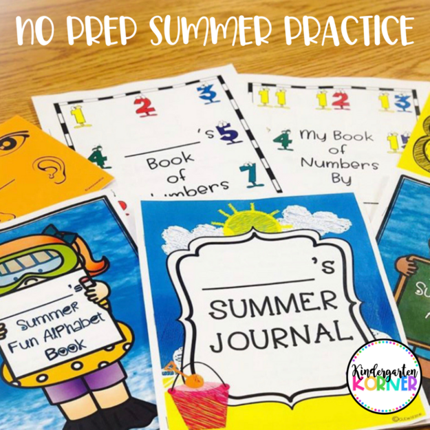 The Print and Go NO PREP Summer Journal - Kindergarten Korner - A ...