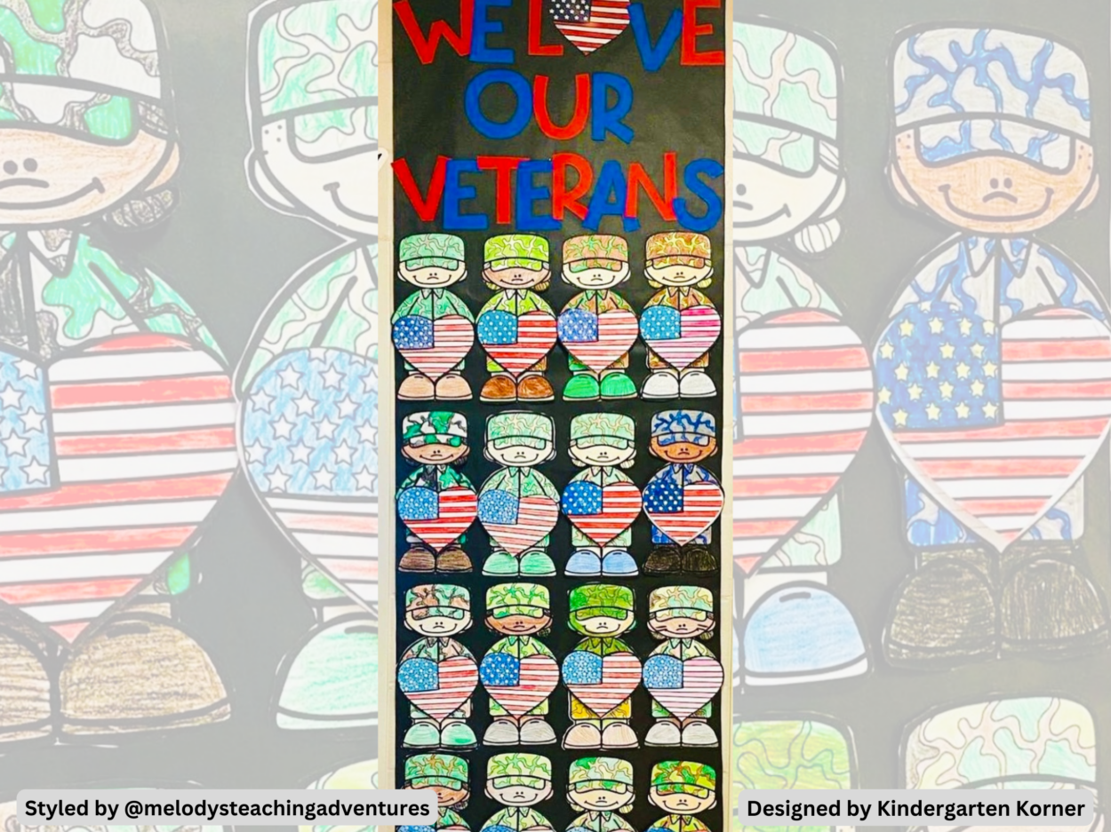 Veterans Day Bulletin Board and Activities for Kindergarten - 3rd Grade ...