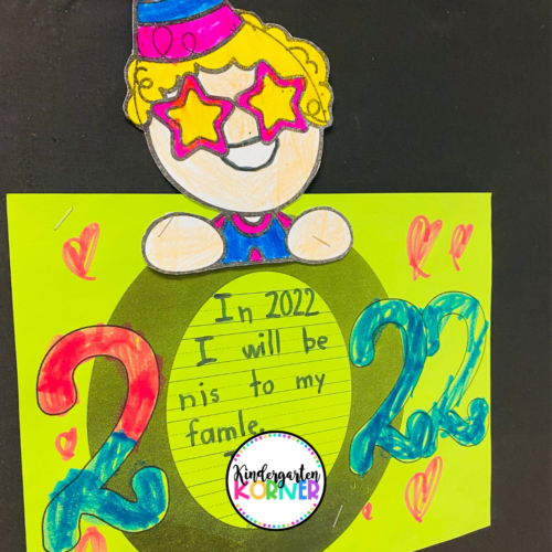 2022 New Year's Resolution Writing - Kindergarten Korner - A ...