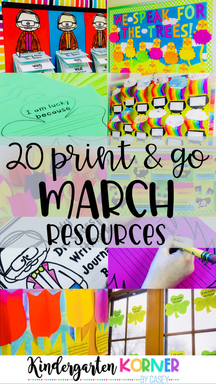 20 March Activities for Kindergarten, 1st - Kindergarten Korner - A ...