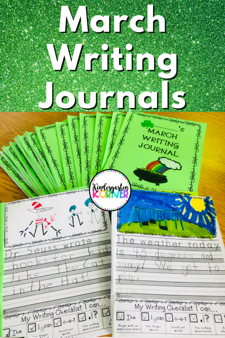 March Kindergarten Writing Journals - Kindergarten Korner - A ...