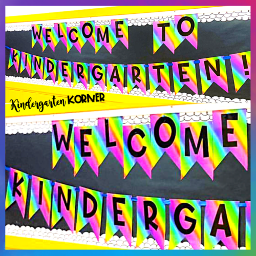 4 Printable Welcome to Kindergarten Banner Options - Kindergarten ...