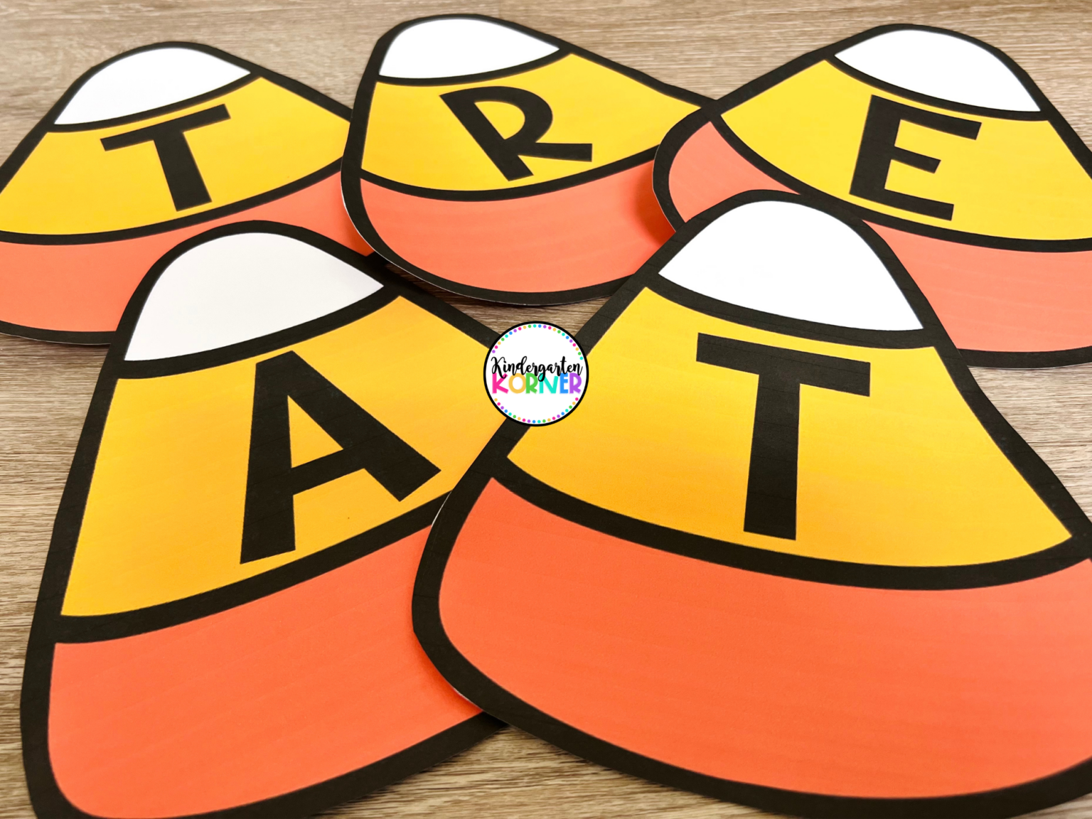 Halloween Candy Corn Bulletin Board Letters | Create a Custom Banner ...