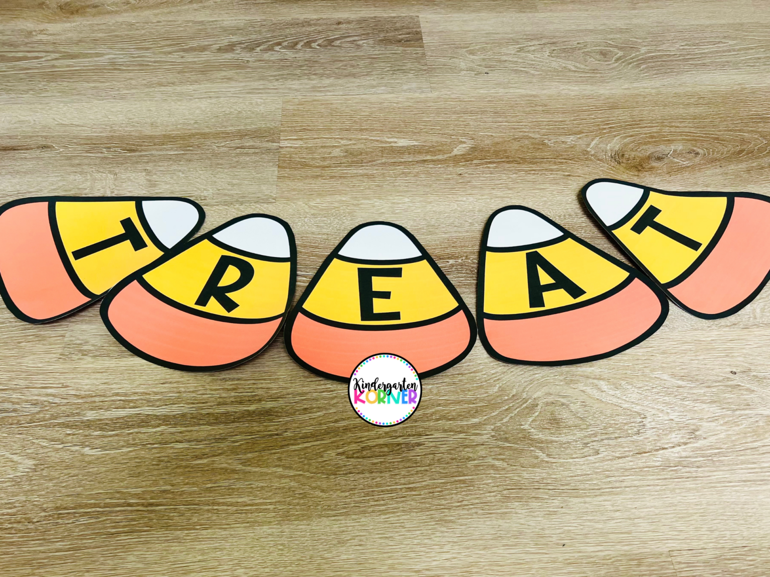 Halloween Candy Corn Bulletin Board Letters | Create a Custom Banner ...
