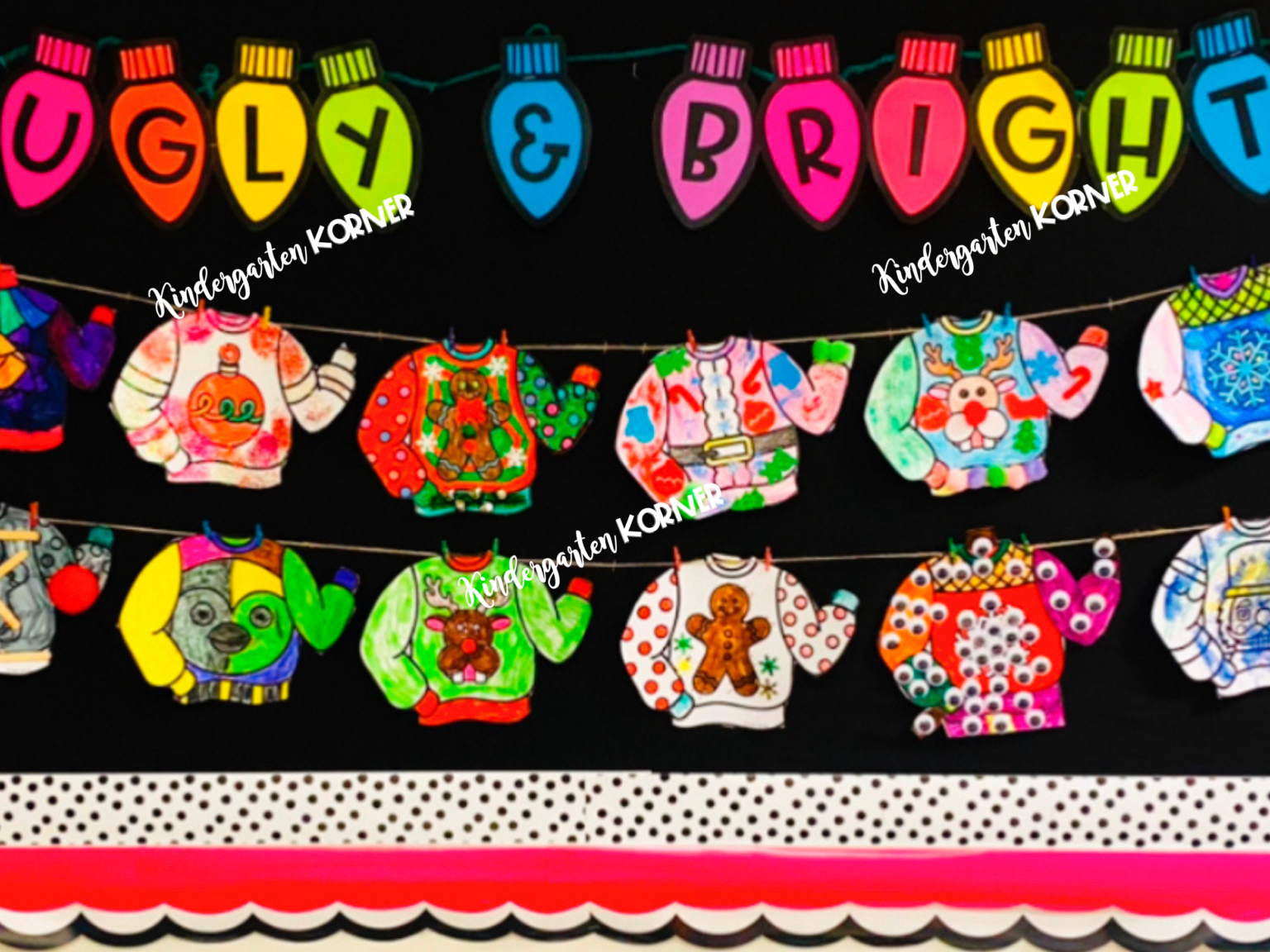 Ugly Sweater Bulletin Board - Kindergarten Korner - A Kindergarten ...
