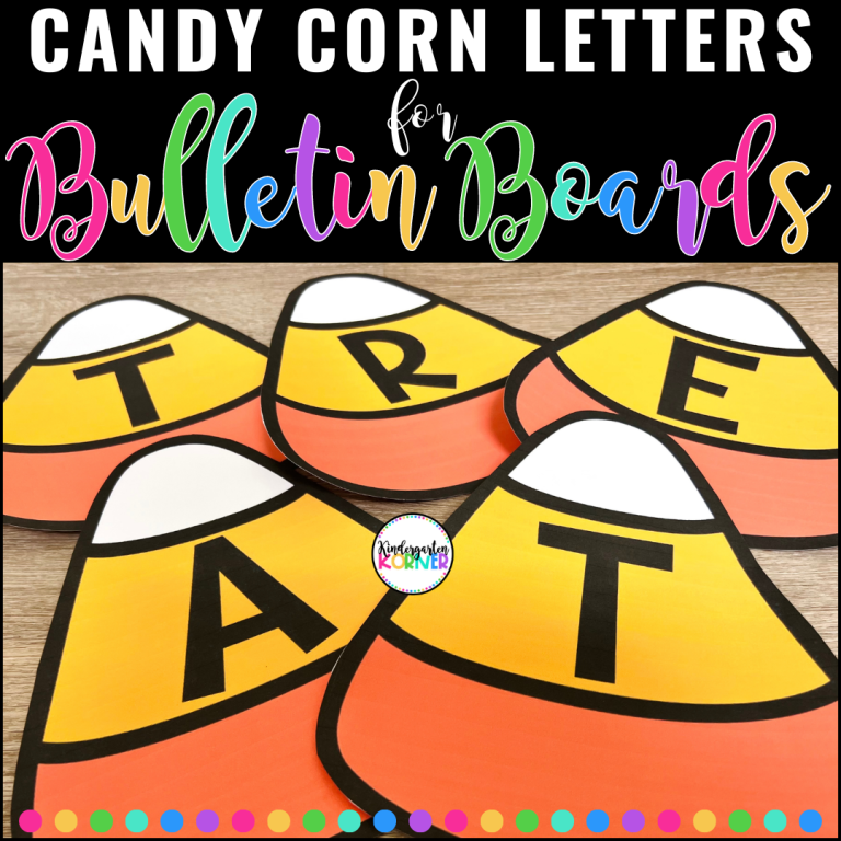 Halloween Candy Corn Bulletin Board Letters | Create a Custom Banner ...