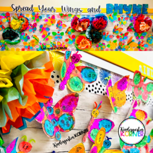 Butterflies Spring Bulletin Board | Butterfly Word Families ...