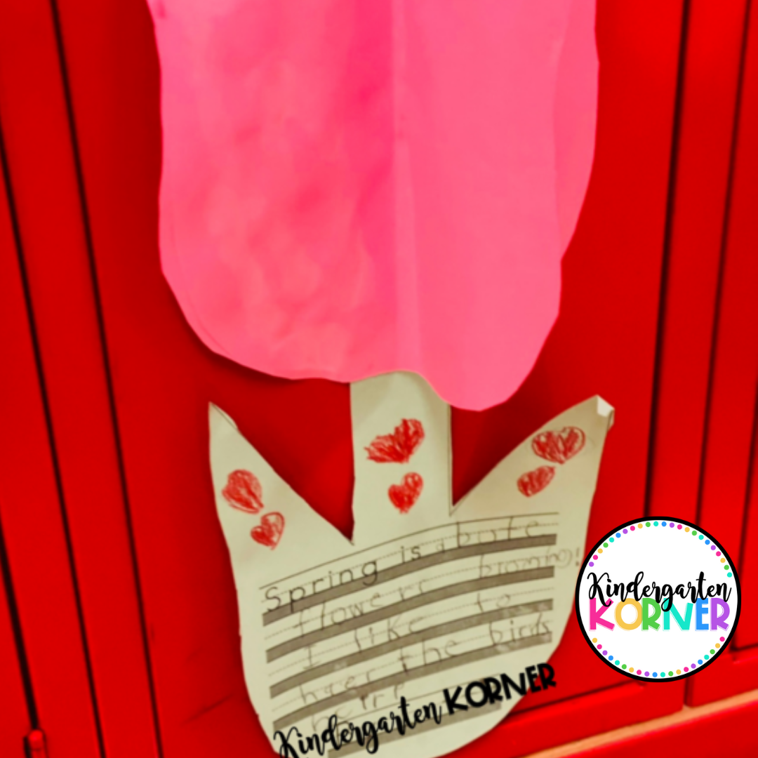 3D Tulips Craft and Bulletin Board - Kindergarten Korner - A ...