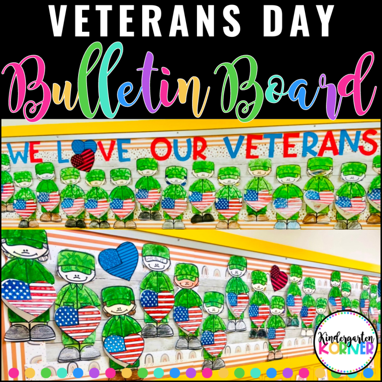 Veterans Day Bulletin Board Writing & Craft - Kindergarten Korner - A ...