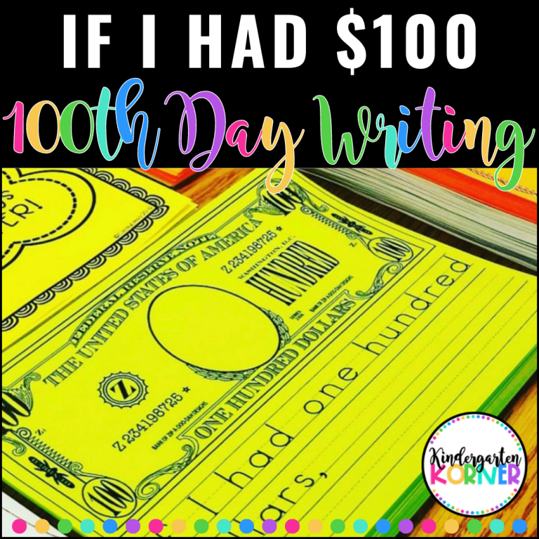 100th Day of School Writing Prompt for Bulletin Board | 100th Day of ...