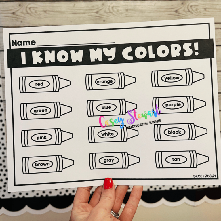 Jumbo Crayons Color Word Wall - Kindergarten Korner - A Kindergarten ...