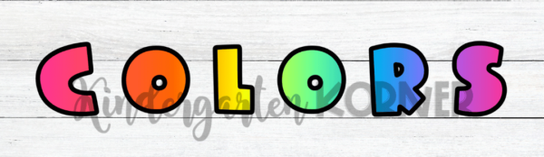 Jumbo Crayons Color Word Wall - Kindergarten Korner - A Kindergarten ...