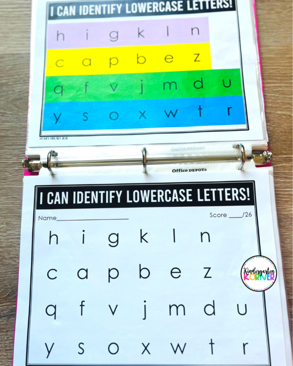 Beginning of the Year Kindergarten Assessments - Kindergarten Korner ...
