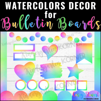 Watercolors Classroom Theme for Kindergarten - Kindergarten Korner - A ...