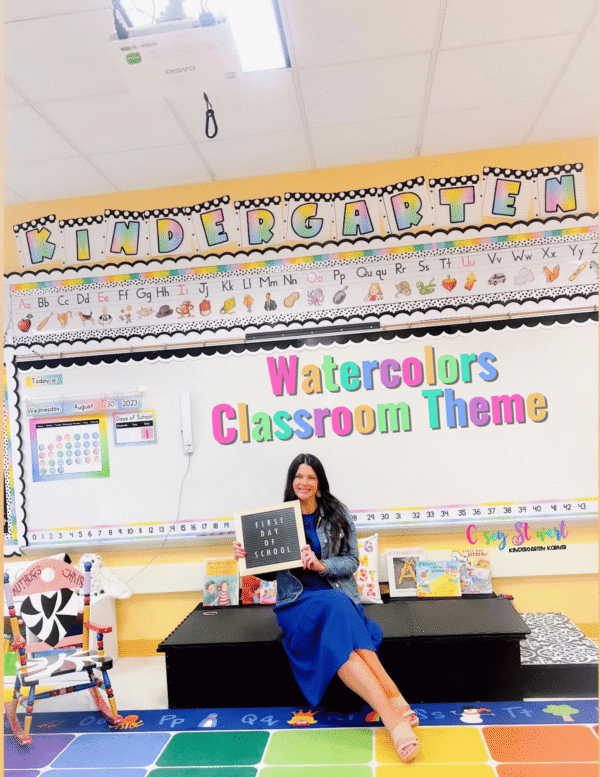 Watercolors Classroom Decor Collection - Kindergarten Korner - A ...