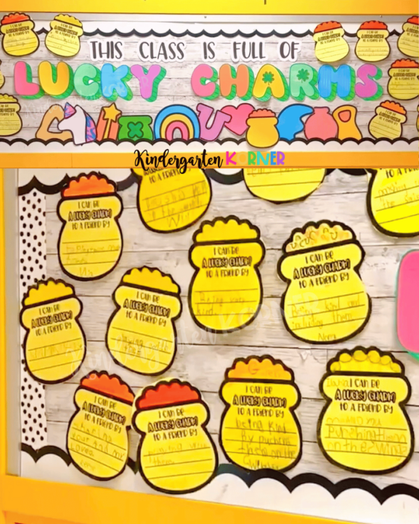 Lucky Charms Bulletin Board - Kindergarten Korner - A Kindergarten ...
