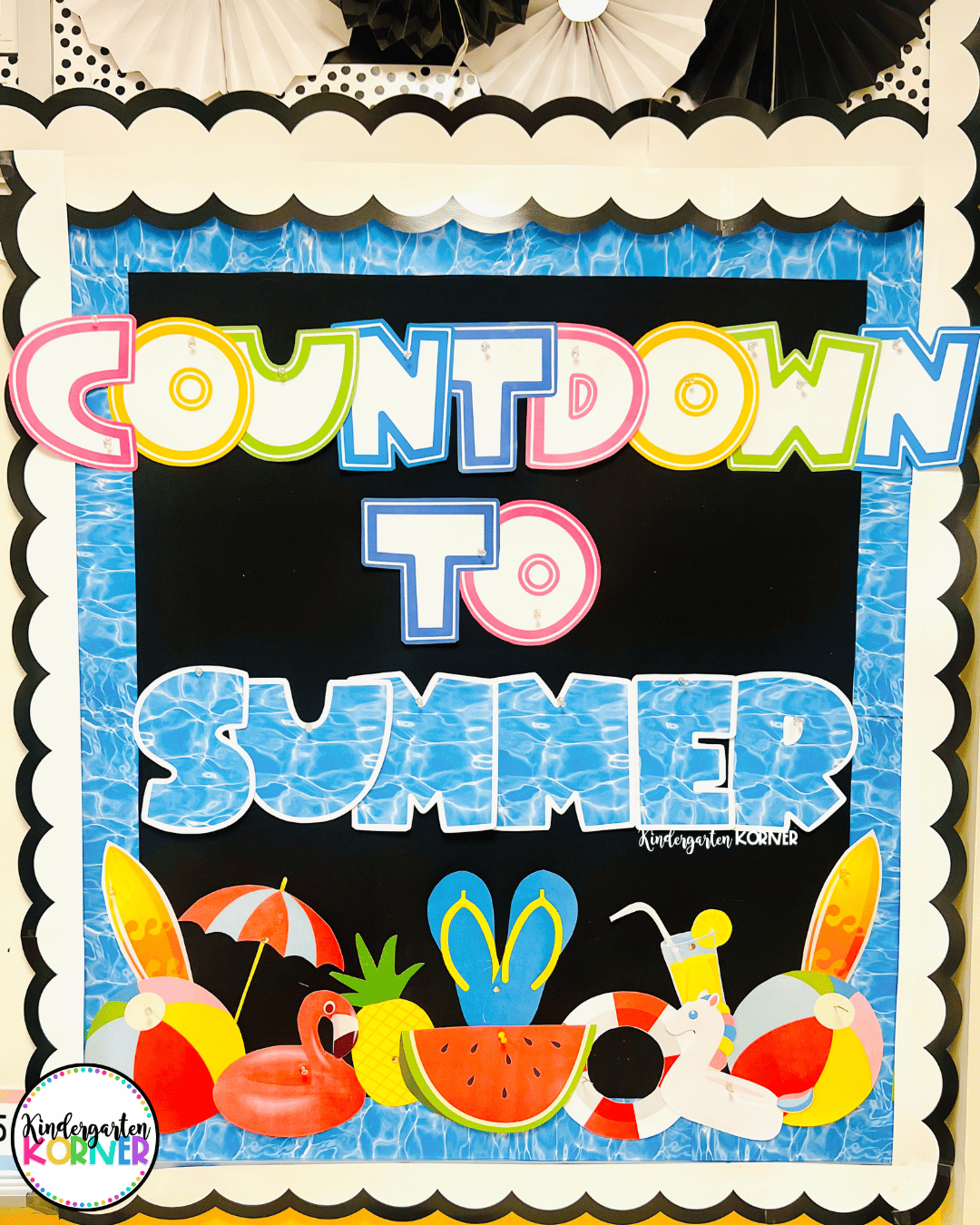 End of the Year Countdown to Summer Bulletin Board - Kindergarten ...