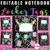 Composition Notebook Locker Tags, Folder Covers, Notebook Covers - 8 ...