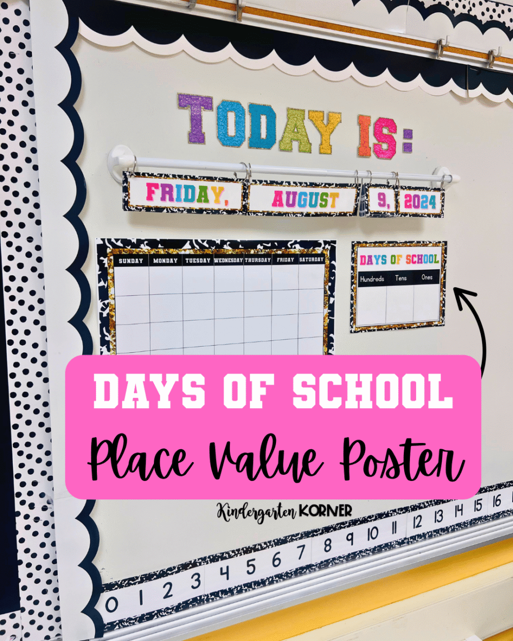 Days of School Place Value Poster - Kindergarten Korner - A ...
