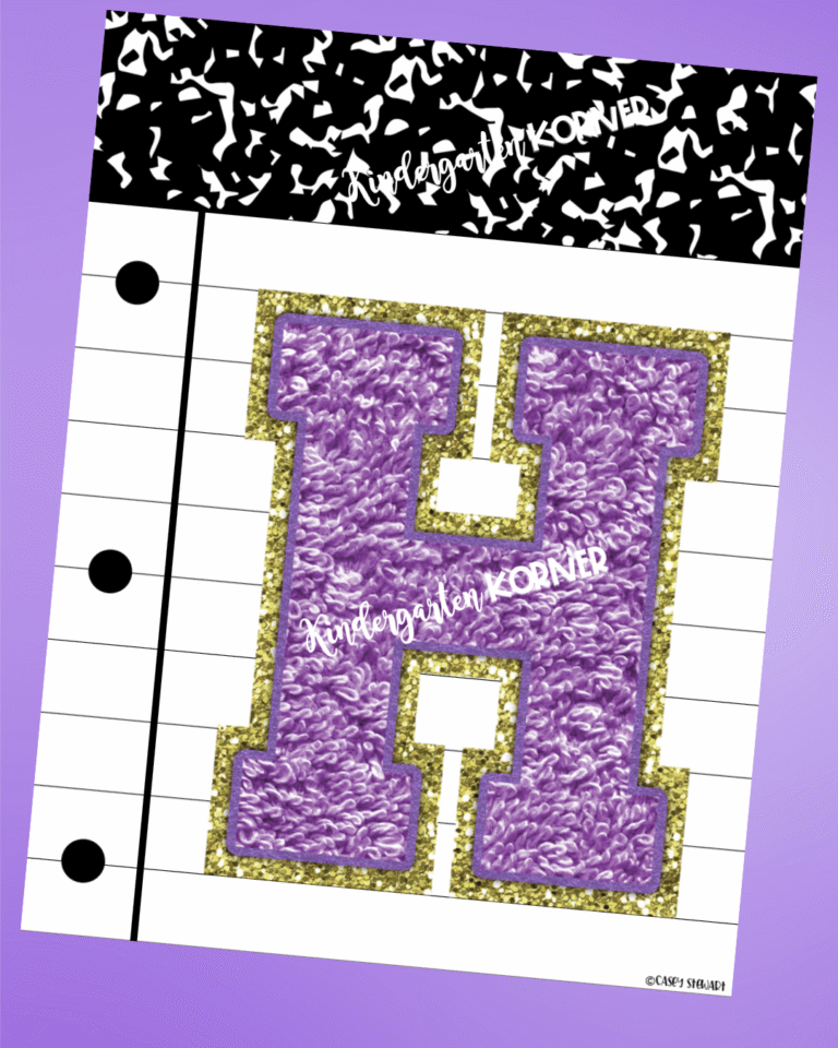 Varsity Patch Letters Notepads - Kindergarten Korner - A Kindergarten ...